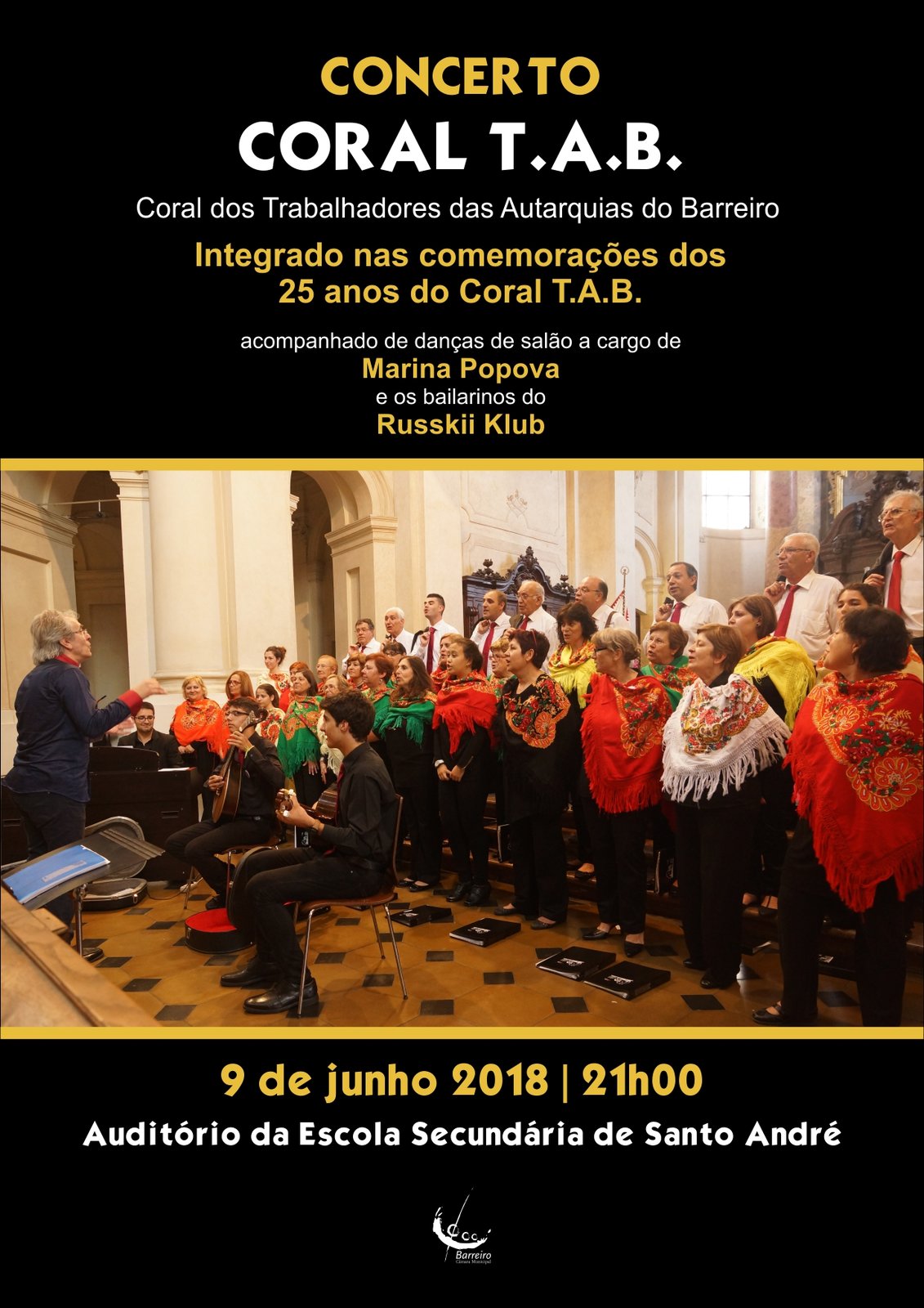 25º Aniversário do Coral TAB | Concerto a 9 junho na ESSA - Portal ...