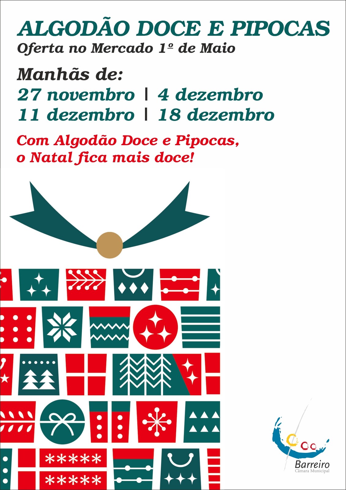 Oferta de pipocas e algodão doce - Portal Institucional