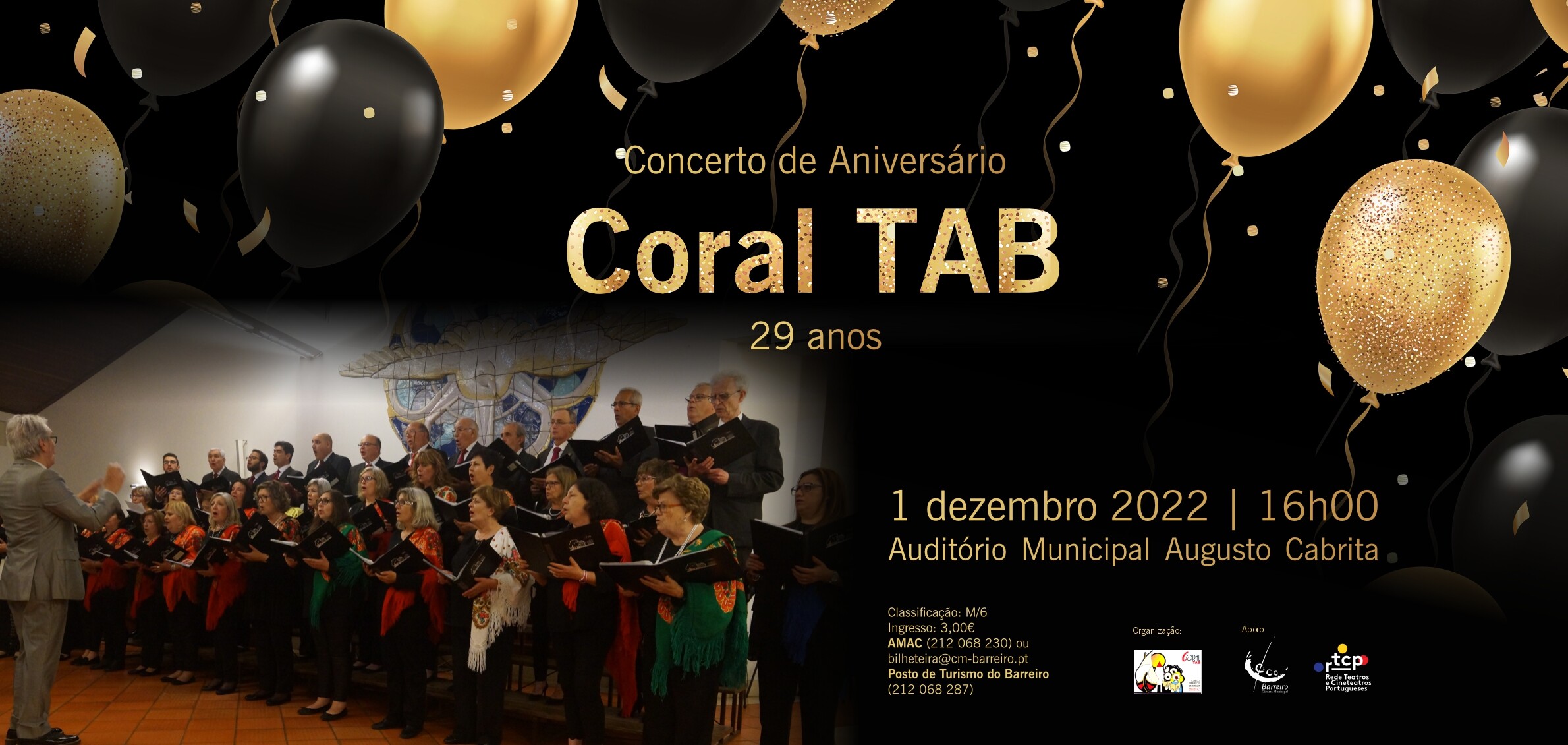 Aniversário do Coral TAB – 29 anos de concertos - Portal Institucional
