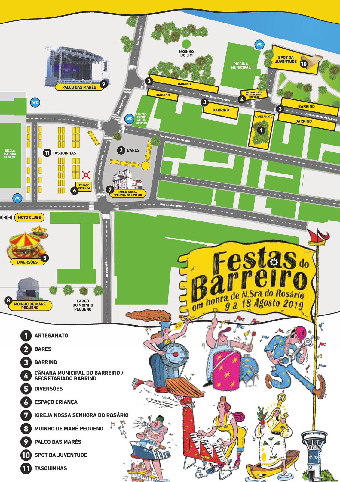Festas do Barreiro | Onde está o quê! | Implantação - Portal Institucional